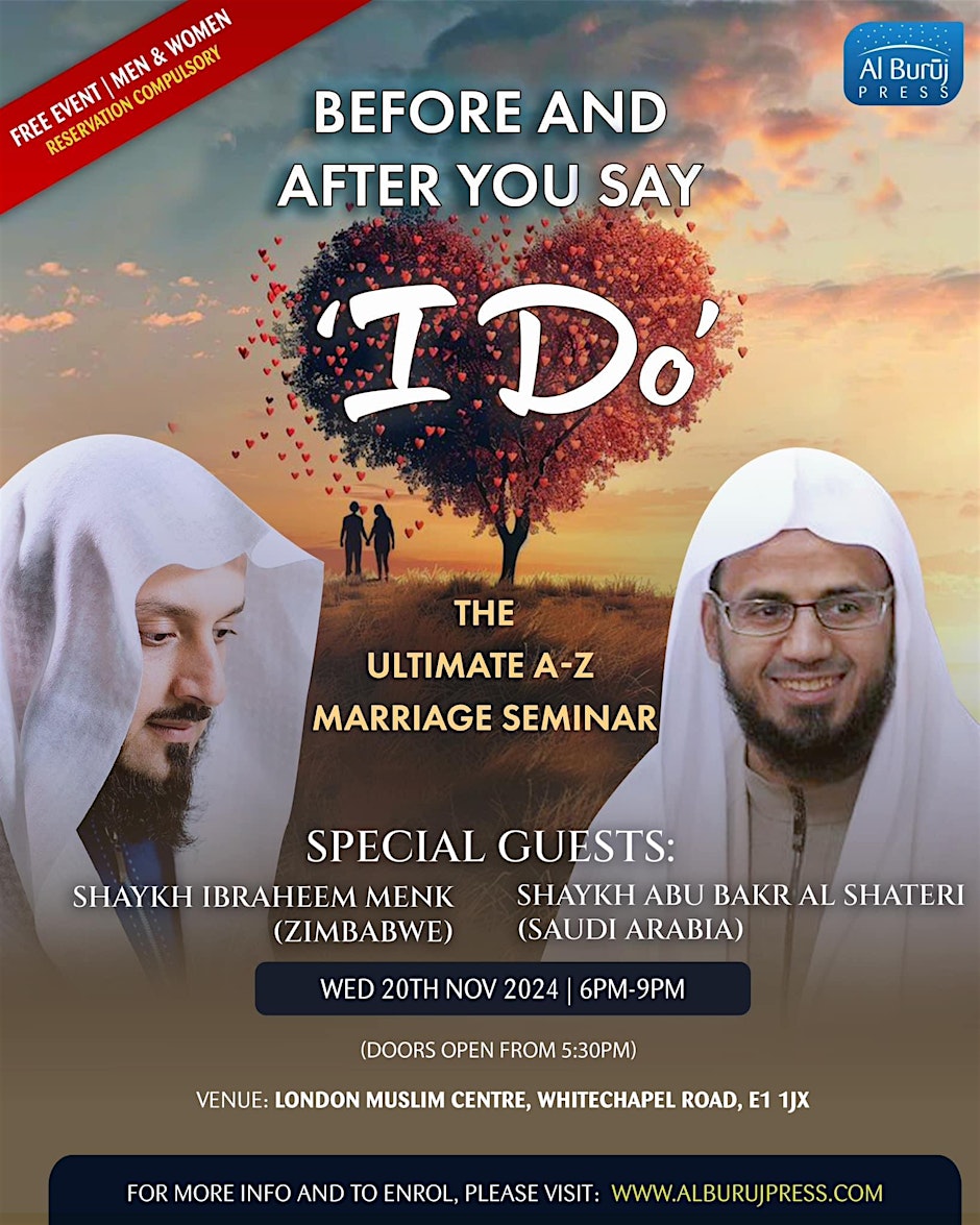 LONDON: Before and After you Say ‘I Do’: Marriage Seminar: FREE ...