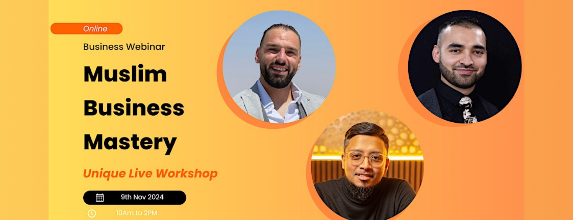 Muslim Business Mastery – Live Workshop 2024 – Muslim Event